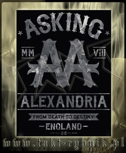 Flaga ASKING ALEXANDRIA "From Death To Destiny" Asking Alexandria TAKT ...